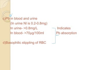 Lead poisoning | PPTX