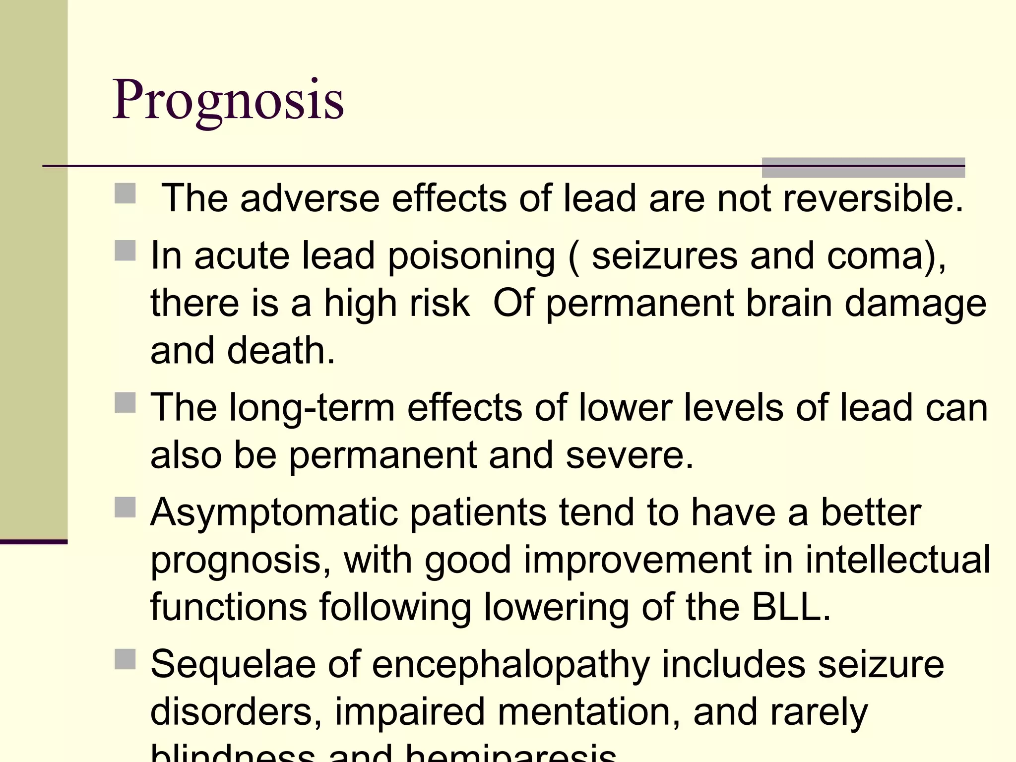 Lead poisoning in Pediatrics | PPT