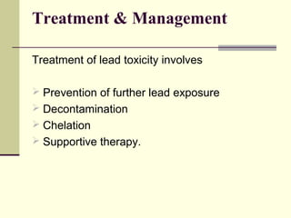 Lead poisoning in Pediatrics | PPT