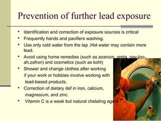 Lead poisoning in Pediatrics | PPT