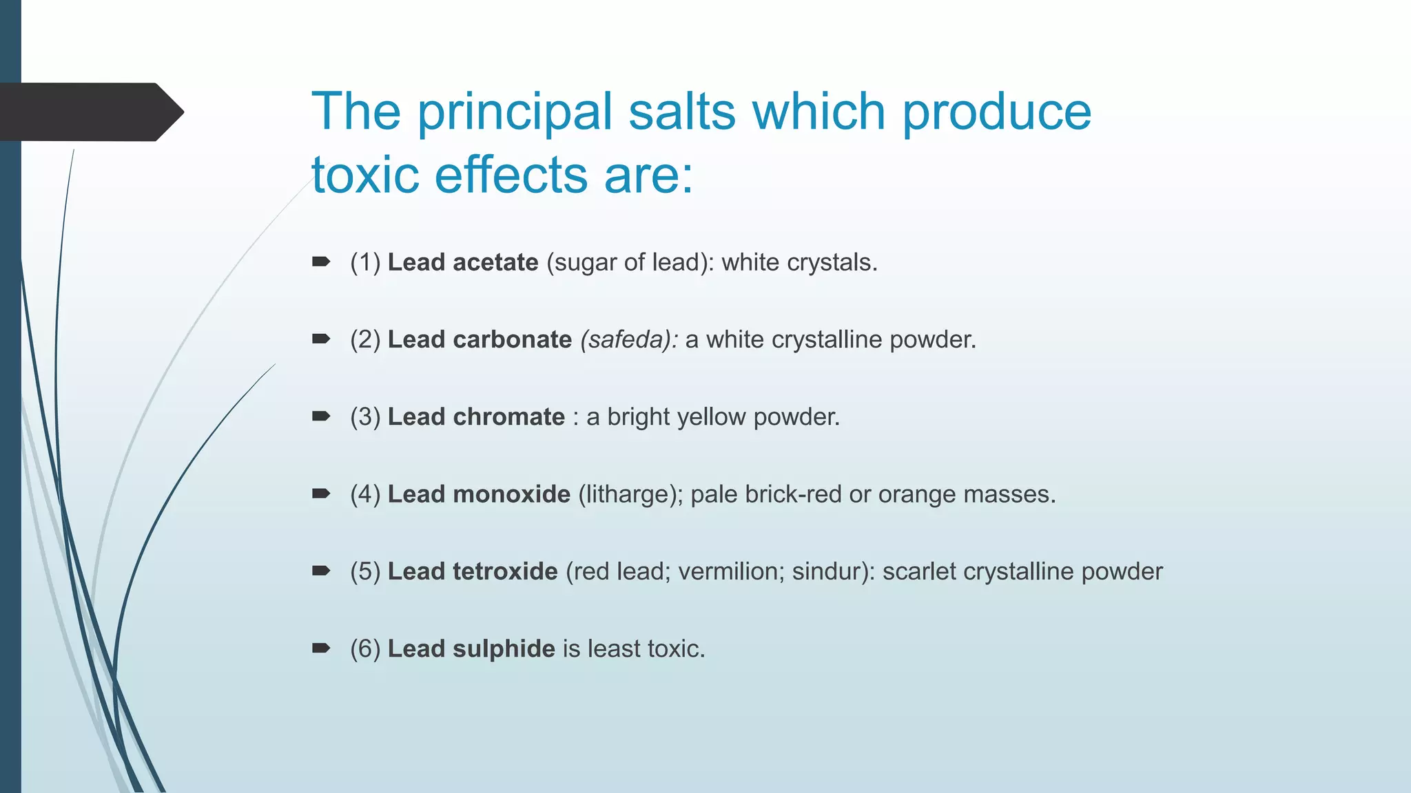 Lead poisoning | PPTX