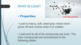 Lead poisoning | PPTX