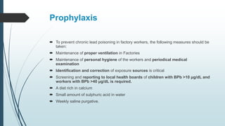Lead poisoning | PPTX