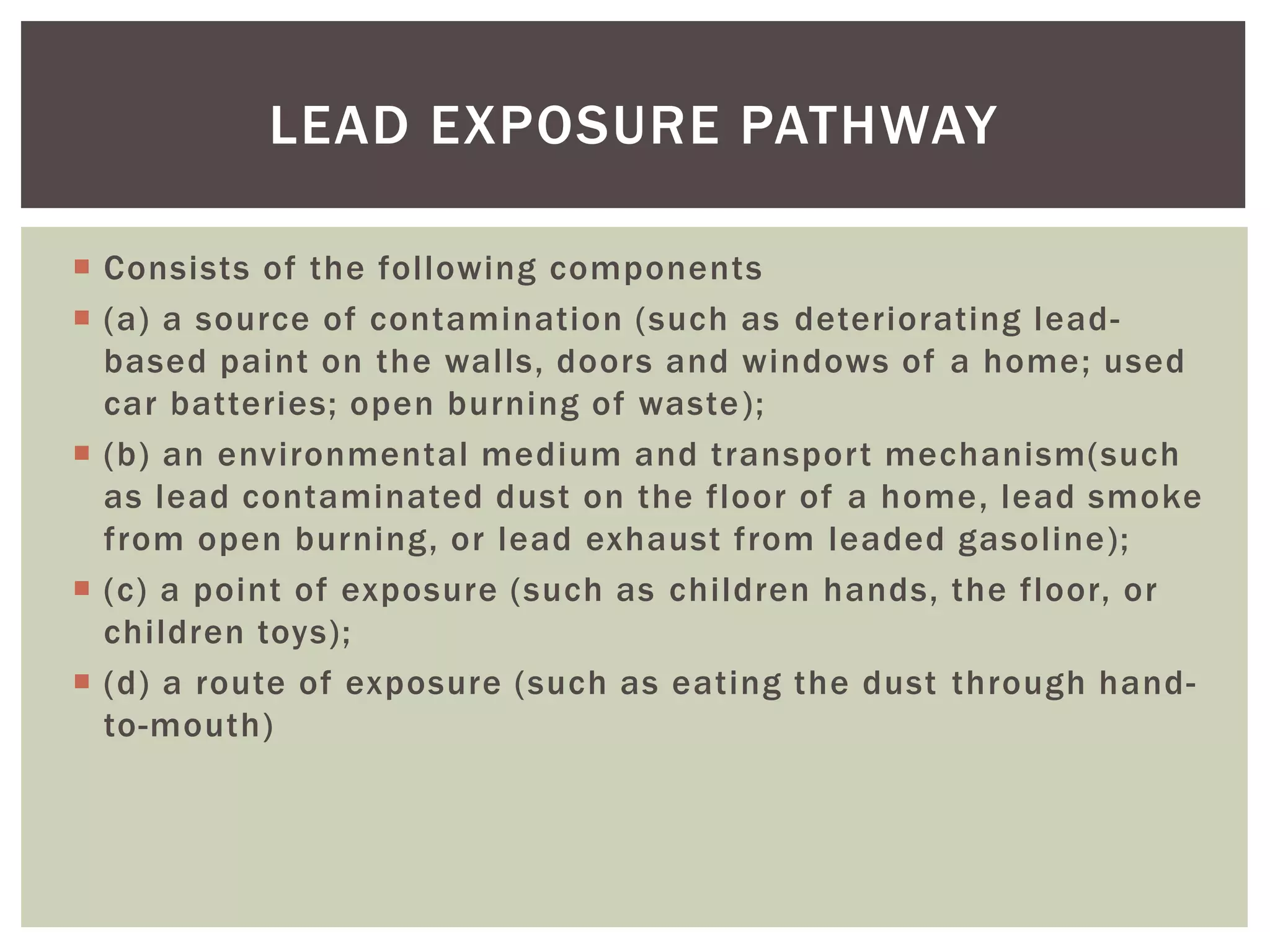 Lead poisoning & its treatment | PPTX
