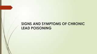 Lead Poisoning-Medical health By Dr.Sadia.pptx