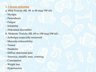 Lead poisoning | PPTX