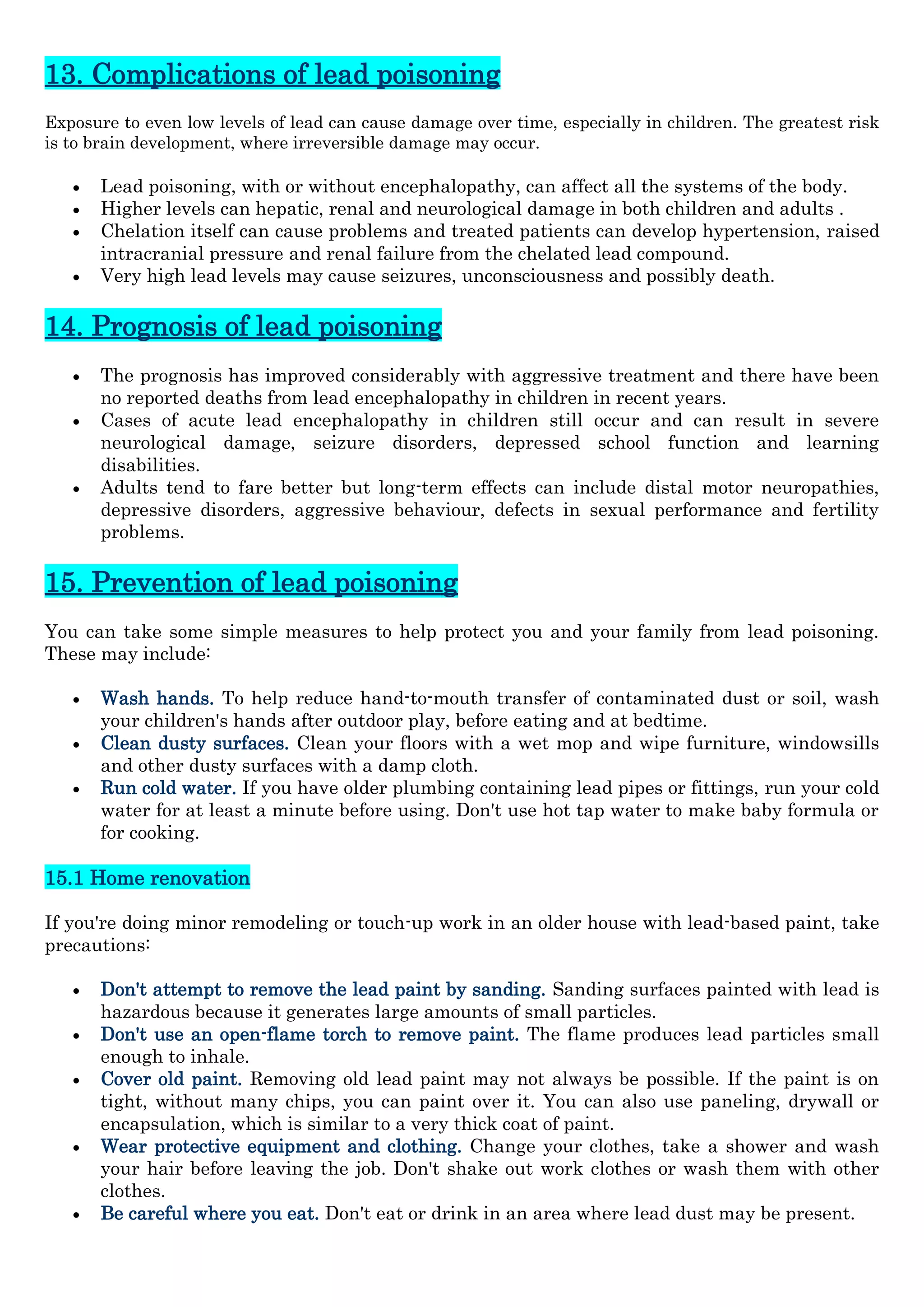 Lead poisoning by jakaria | PDF