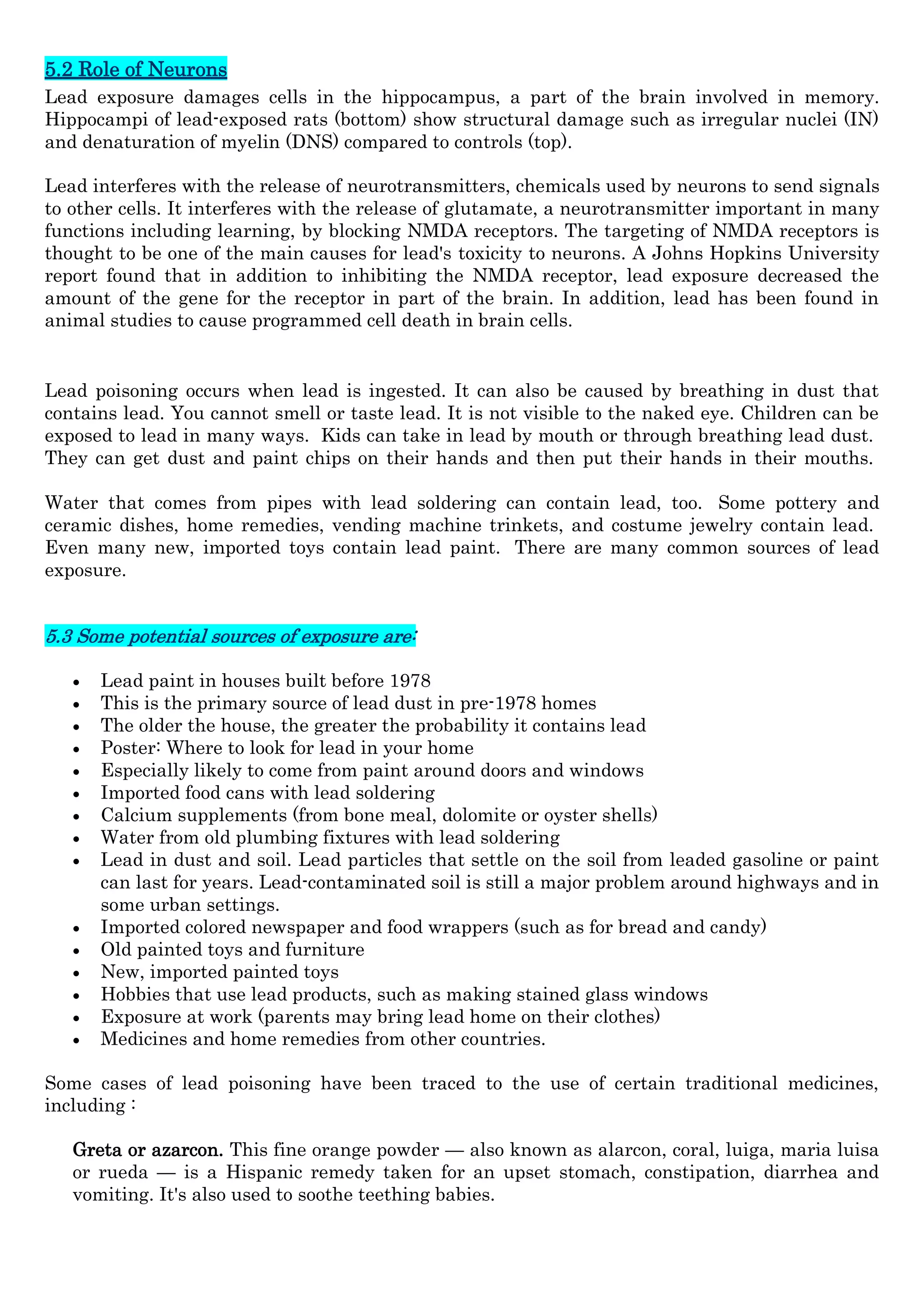 Lead poisoning by jakaria | PDF