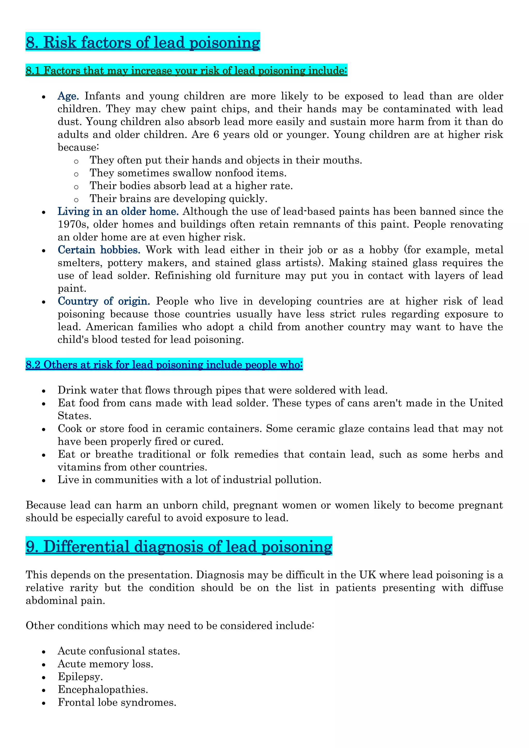 Lead poisoning by jakaria | PDF