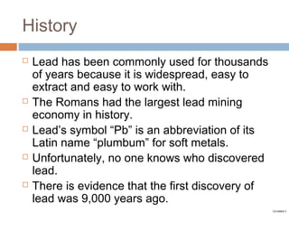 LEAD PRESENTATION | PPT