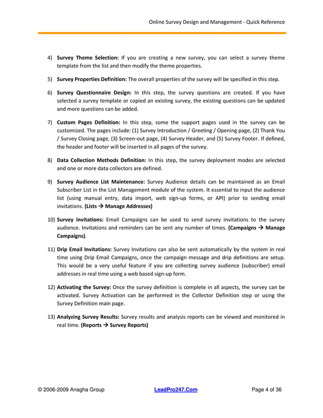 Online Survey Software Reference Guide | PDF