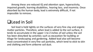 Hazardous effect of lead | PDF