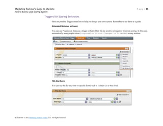 Lead Scoring with Marketo | DOCX