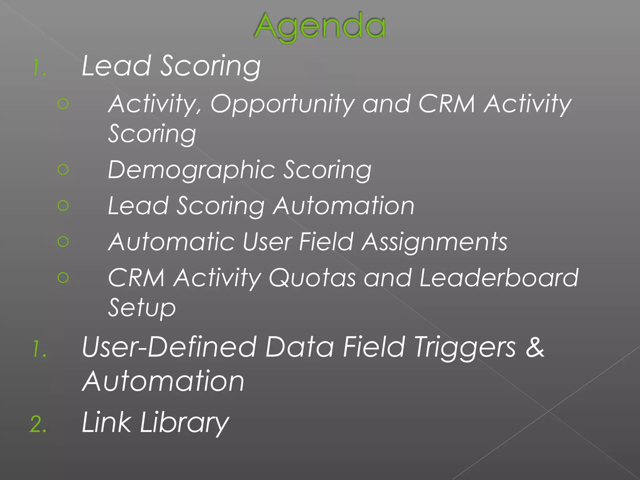 The Basics of Lead Scoring | PPT