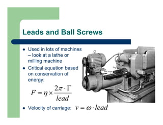 Lead screws gears_power_budgets | PDF