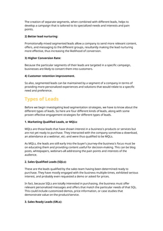 Lead Segmentation Effective Categorization of Engaging Leads.doc