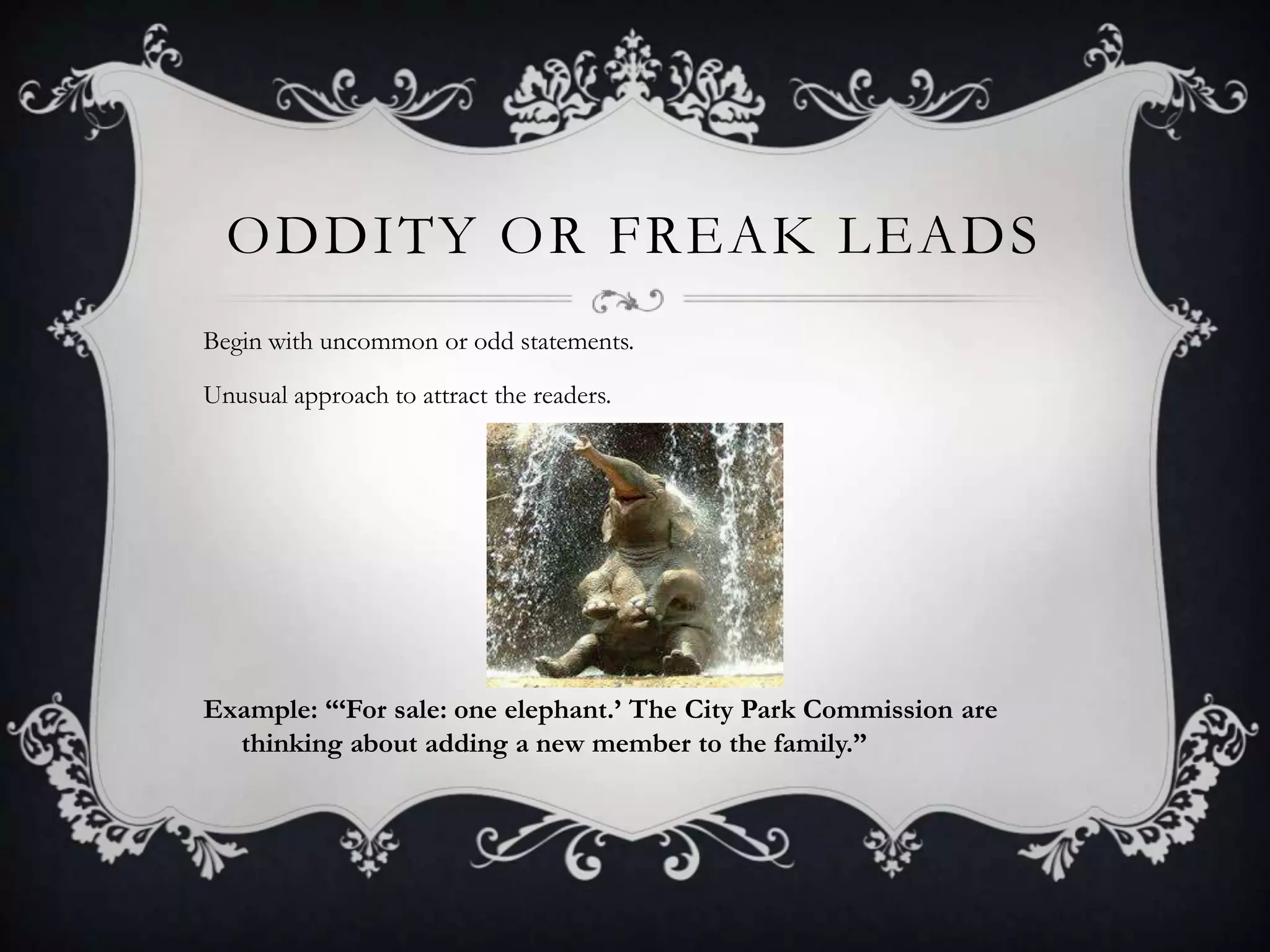 LEAD SENTENCES | PPTX