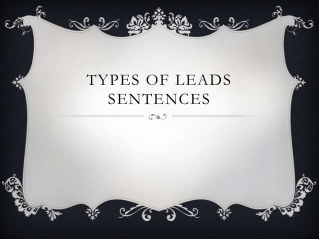 LEAD SENTENCES | PPTX