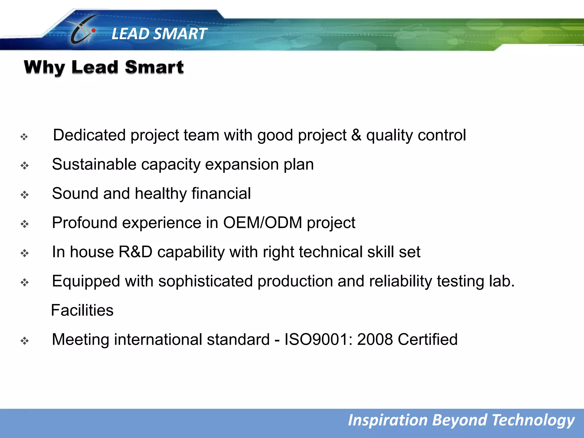 Leadsmart Company Presentation | PPT