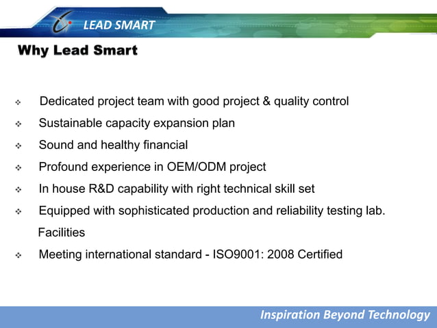 Leadsmart Company Presentation | PPT