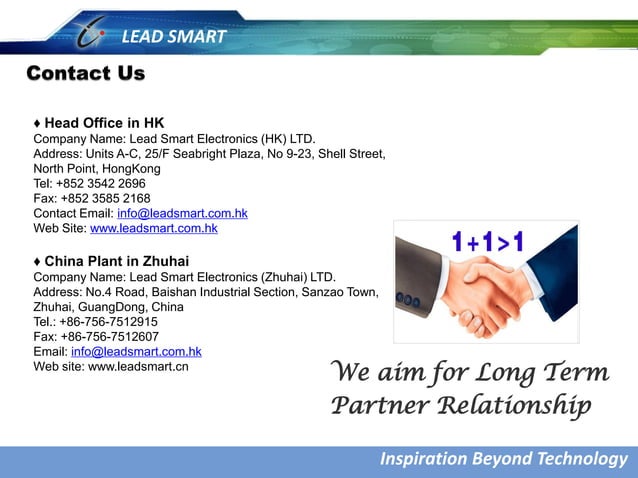 Leadsmart Company Presentation | PPT