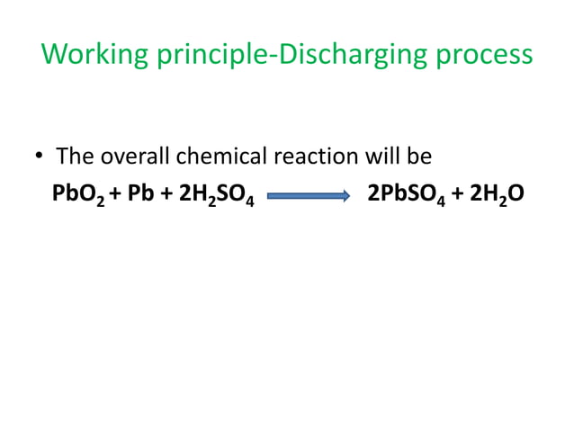 Lead storage battery | PPTX | Chemistry | Science
