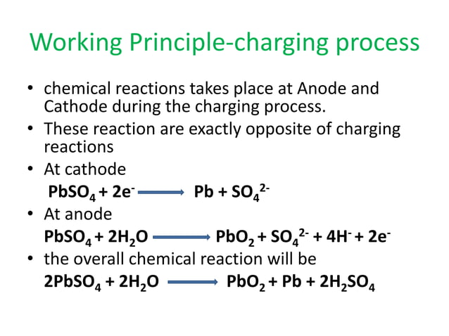 Lead storage battery | PPTX | Chemistry | Science