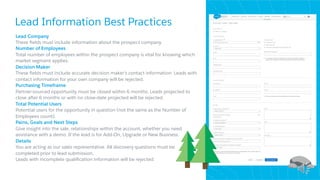 Lead Submission & Lead Management Process | PDF