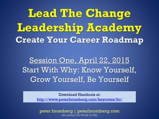 Lead the Change Leadership Academy: Start With Why?: Know Yourself ...