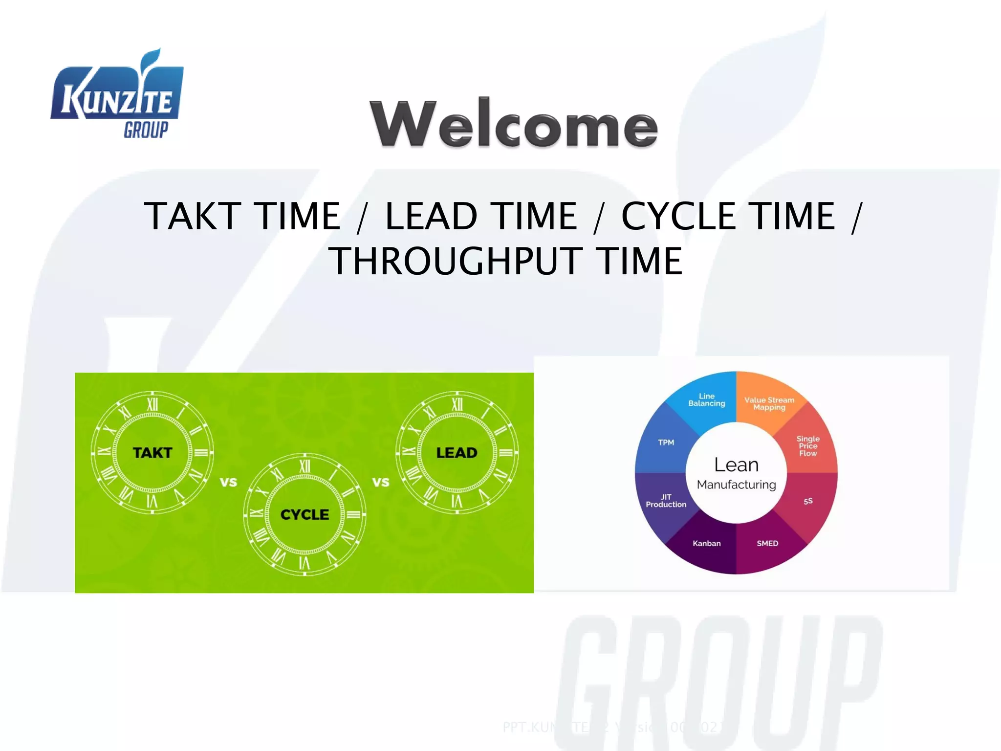 Lead time takt time cycle time and throughput | PDF