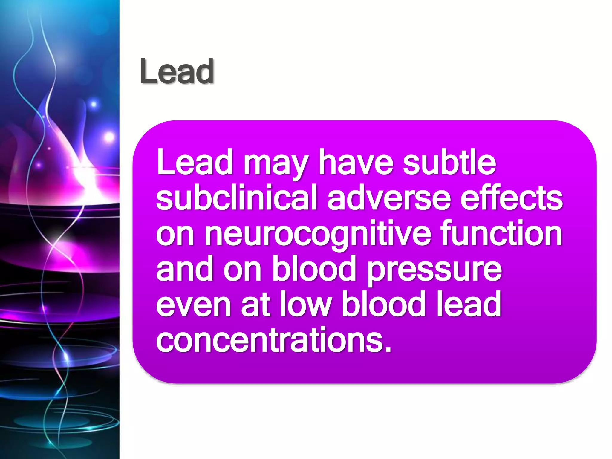 Lead toxicity | PPSX
