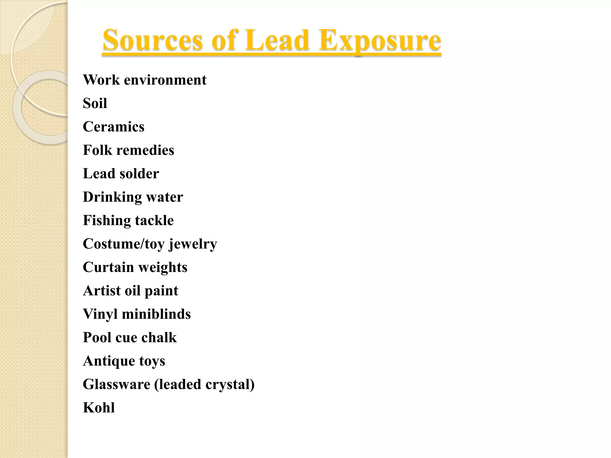 Lead toxicity | PPTX