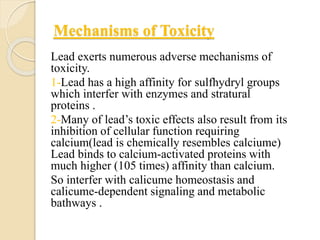 Lead toxicity | PPTX