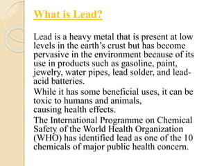 Lead toxicity | PPTX