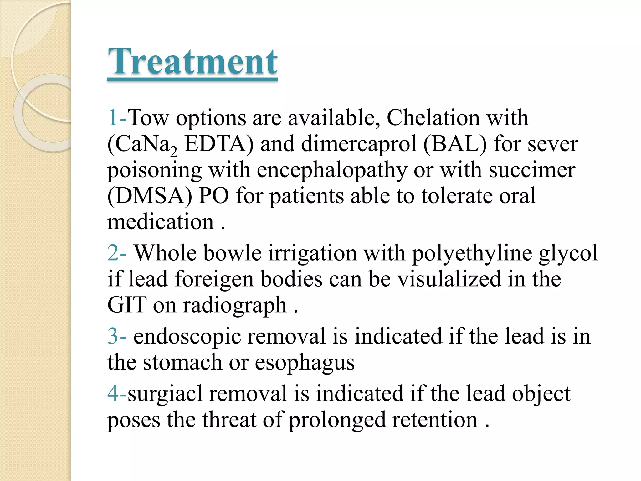 Lead Poisoning | PPTX