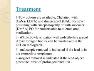 Lead Poisoning | PPTX