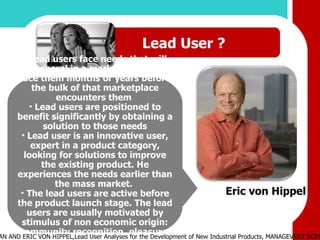 Diffusion of Lead user (Presentation) | PPT