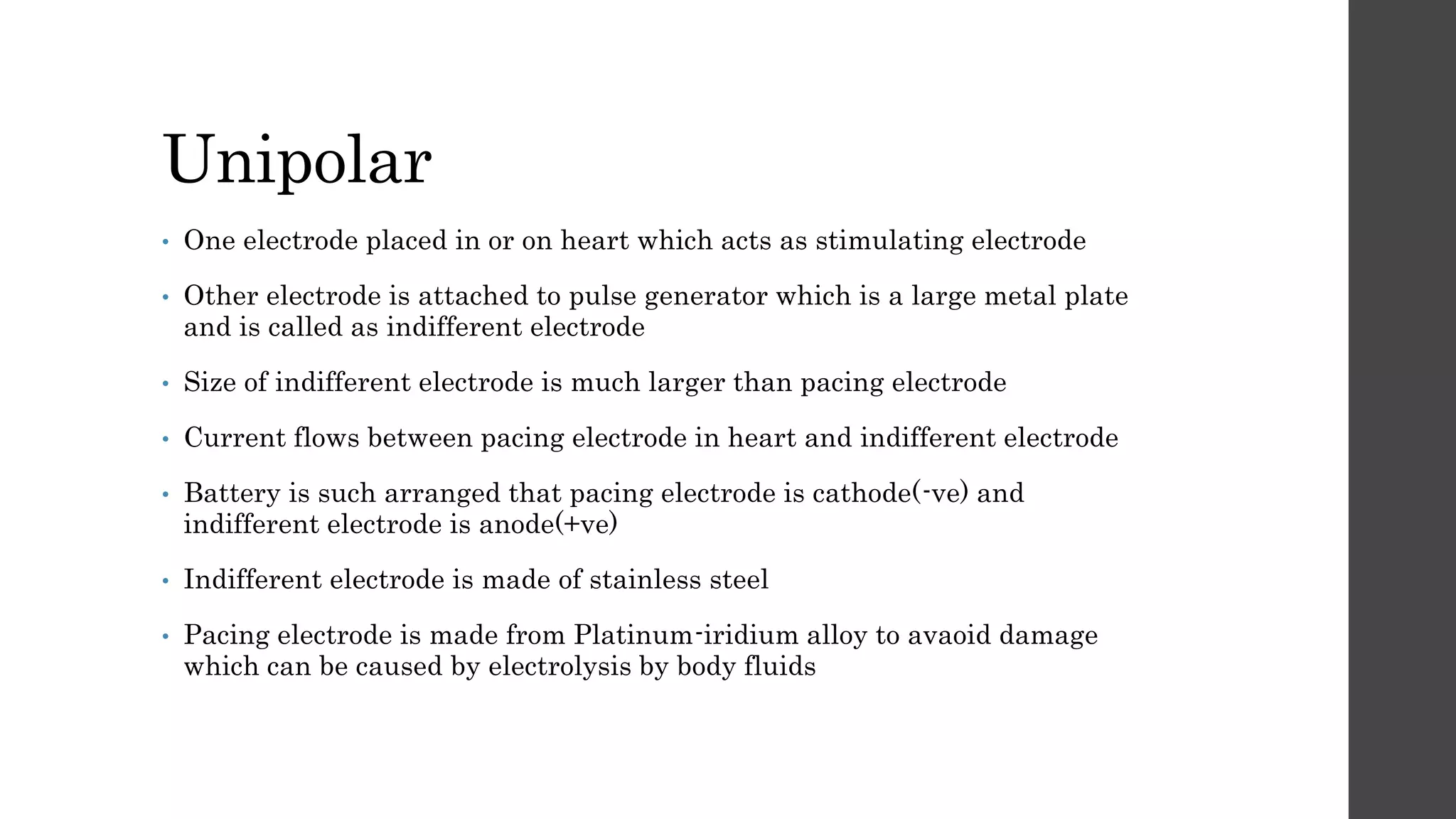 Pacemaker lead wires and electrodes by Haleeful Jud | PPTX