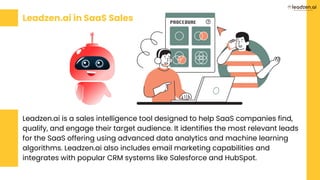 Leadzen.ai's SaaS Sales The Ultimate Guide to Success | PPT