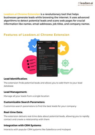 Leadzenai Chrome Extension Convert your browsing into a lead generation.pdf