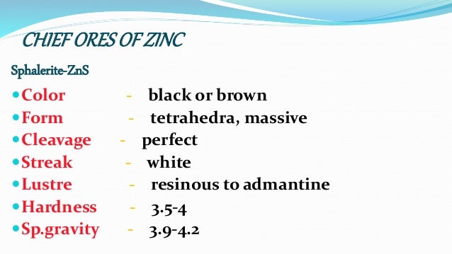 Lead And Zinc Deposits
