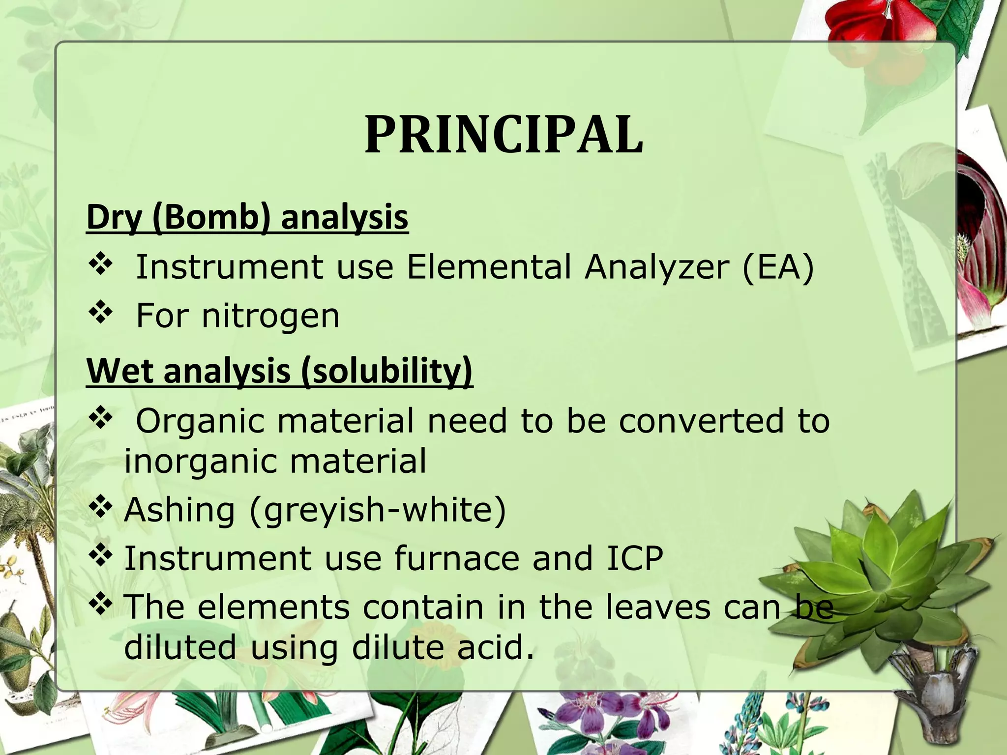 Leaf analysis | PPT
