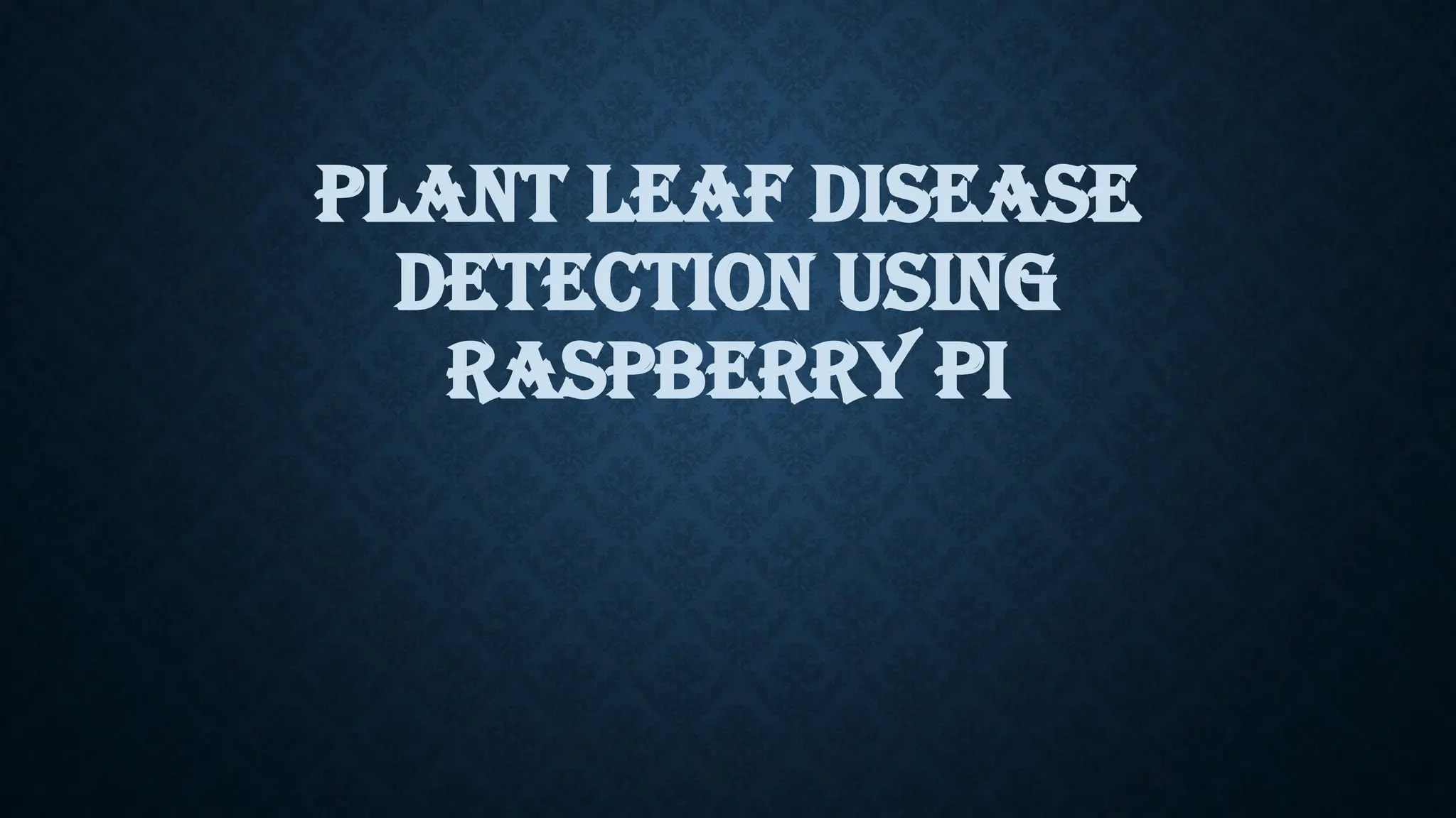Plant Leaf Disease Detection Using Cnn Pptx