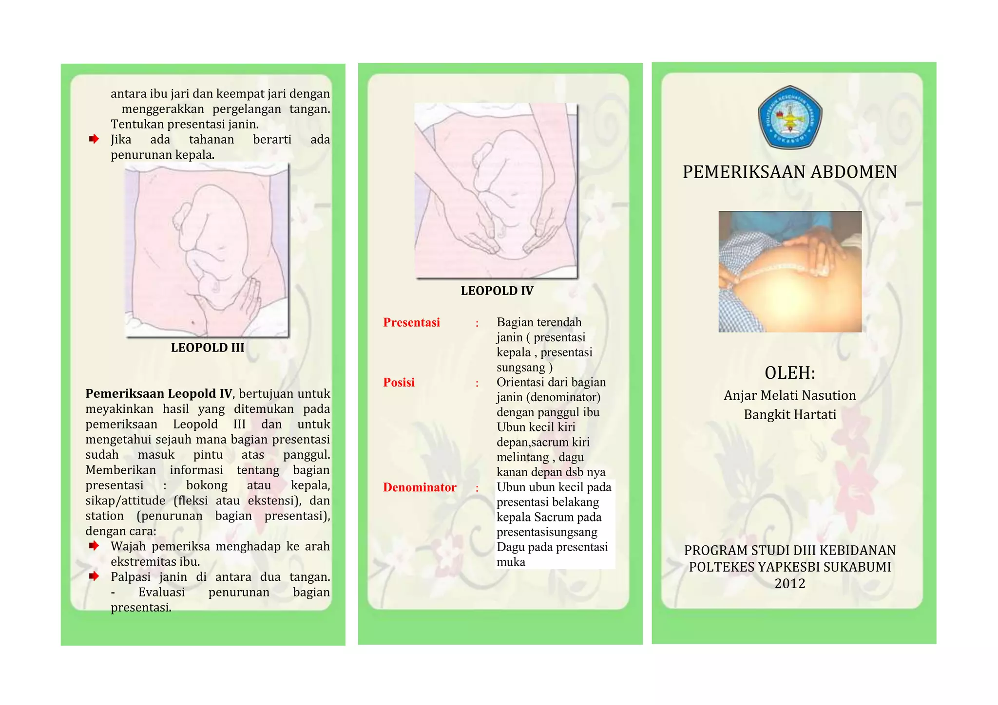 Leaf flat pemeriksaan abdomen | DOCX