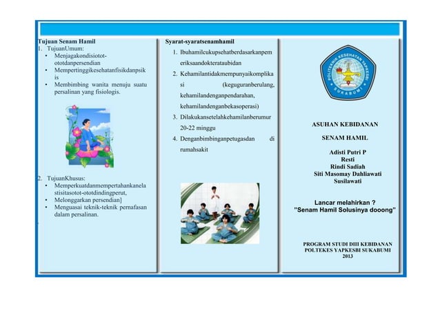 Leaf flat senam hamil | PPT