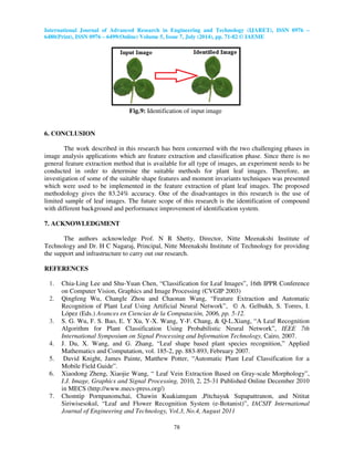 Leaf identification based on fuzzy c means and naïve bayesian classification | PDF