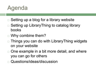 Leafing Out: Creating a Library Website Using Simple Online Tools | PPT