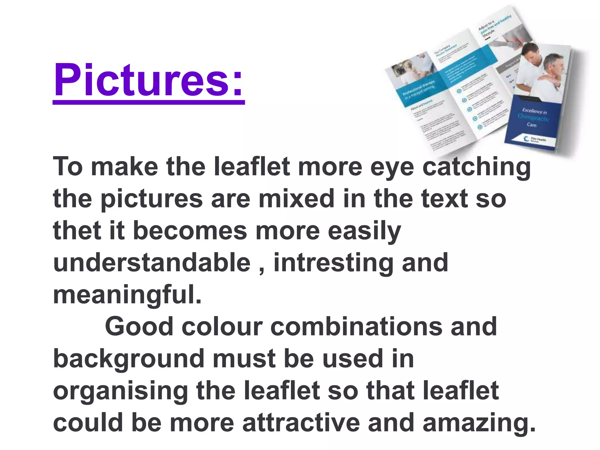 leaflet.and pamphlet pptx | PPTX