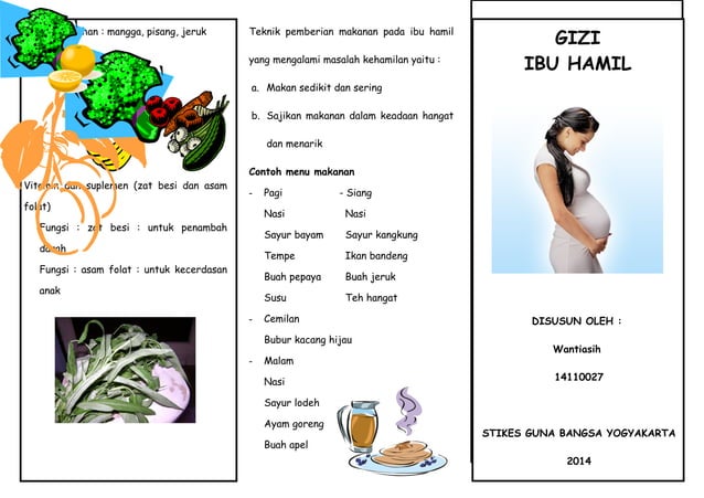 Leaflet gizi-ibu-hamil | PPT