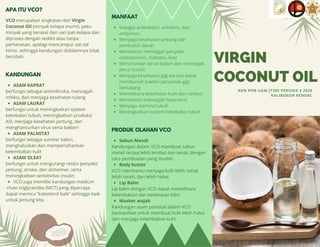 Leaflet pembuatan vco (virgin coconut oil) | PDF